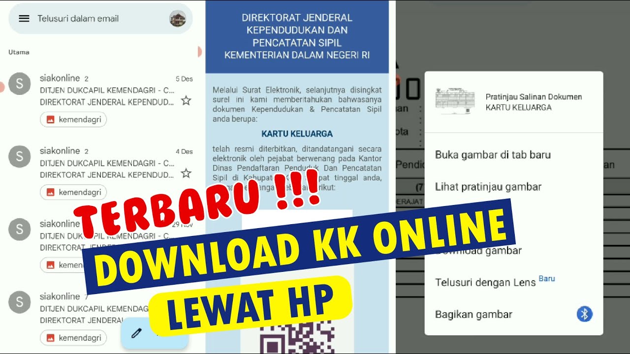 Cara Download Kartu Keluarga (KK) Online Lewat HP Terbaru 2025 | Mudah ...