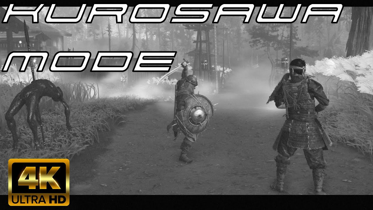 Ghost of Tsushima Kurosawa Mode Short Gameplay 4K - YouTube