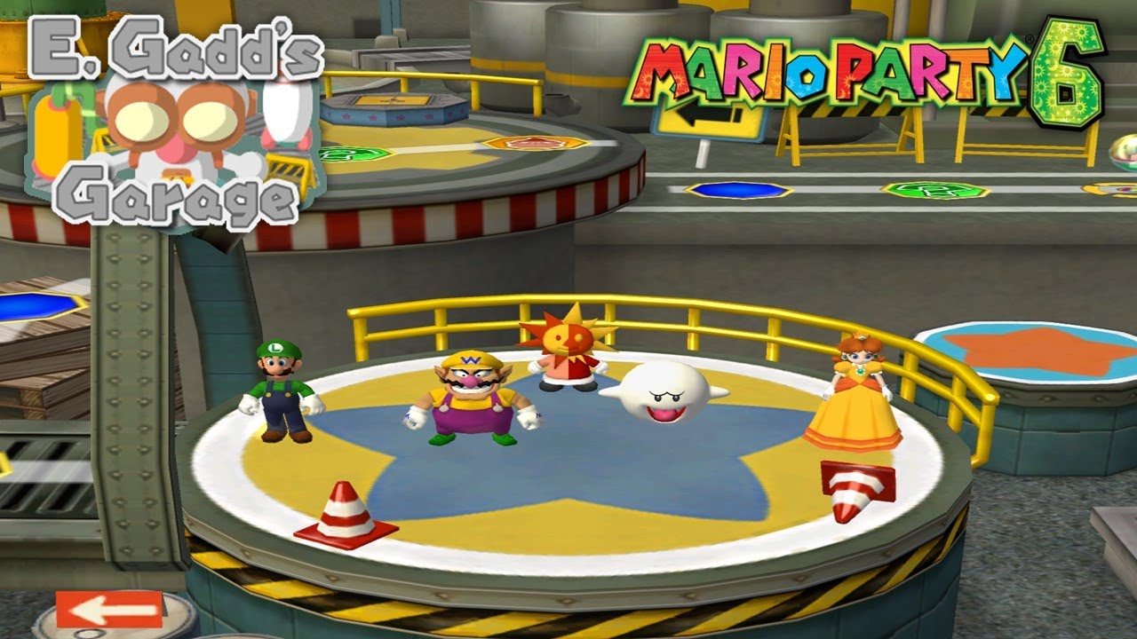 Mario Party 6 - Party Mode - E. Gadd's Garage With 4 Players - YouTube