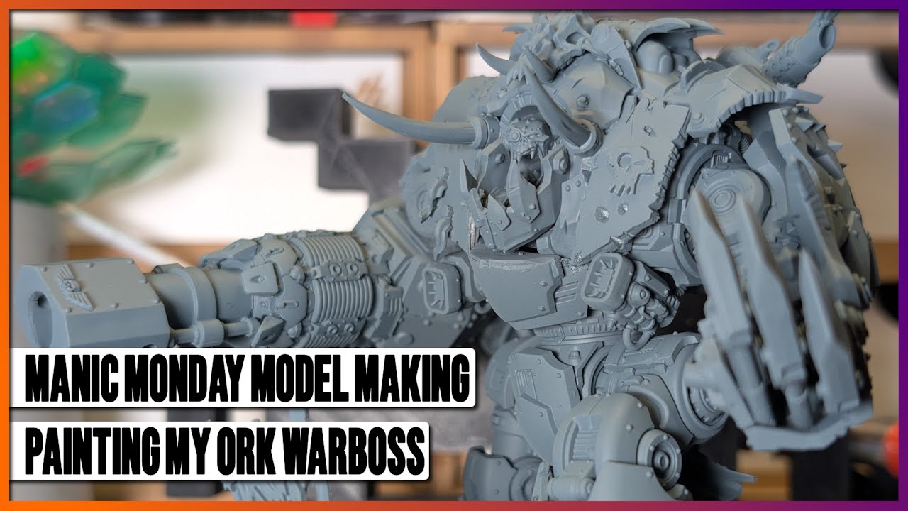 Manic Monday Model Making - More Blue For The Warboss - Sponsored - YouTube