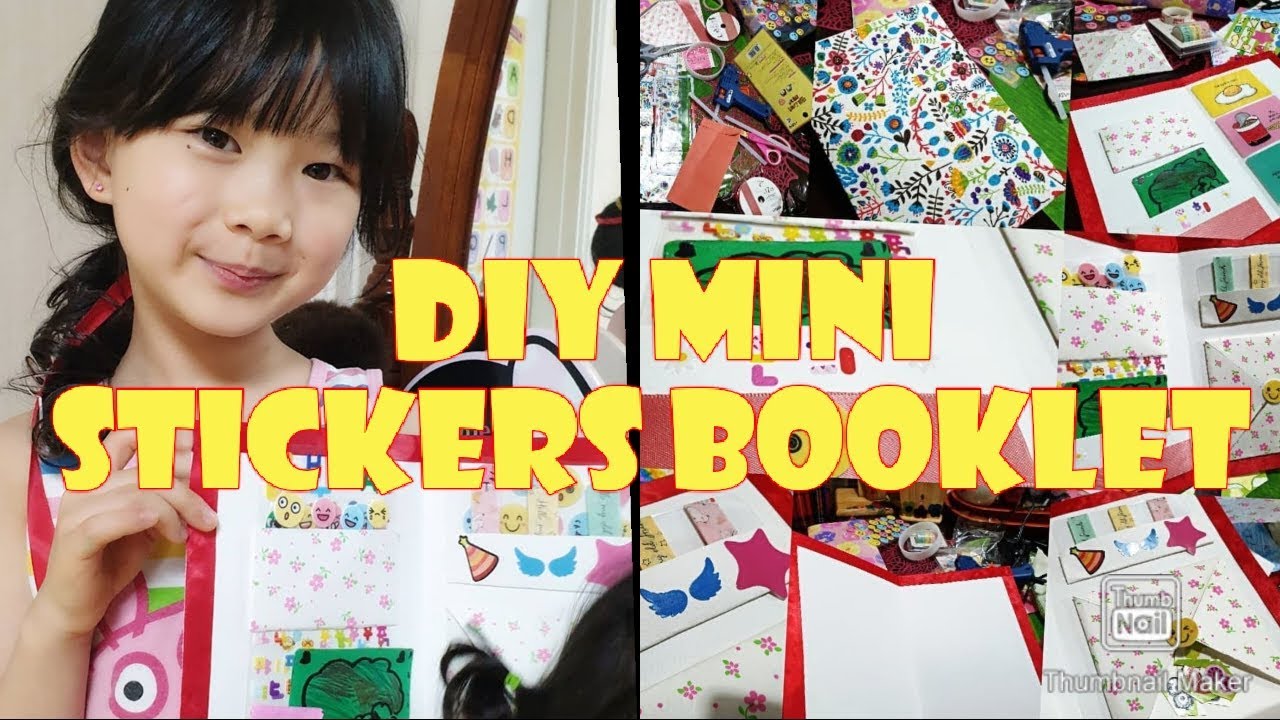DIY MiNi STiCKERS BOOKLET📒 | THE JOO SIBLINGS - YouTube