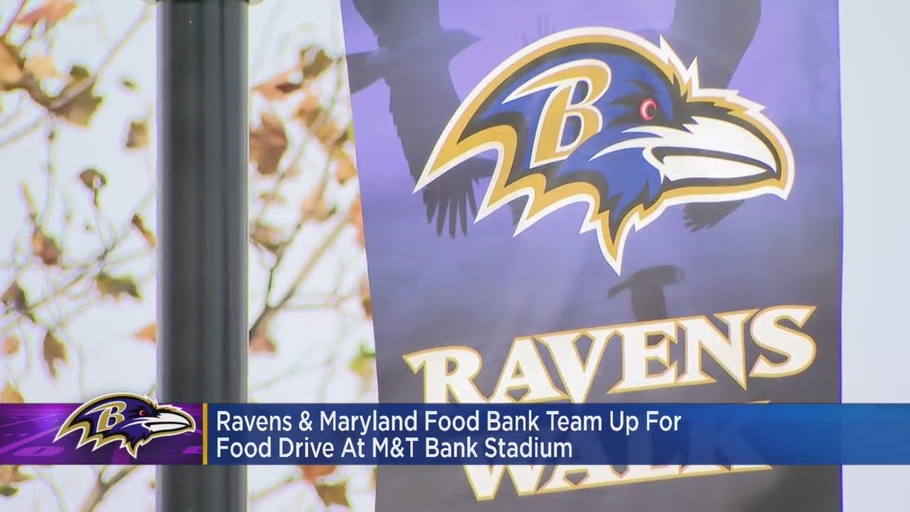 Ravens and Maryland Food Bank team up for food drive at M&T Bank ...