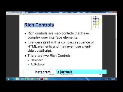 ASP.NET Lecture 44 (2) - Server Controls | Rich Controls Classes ...