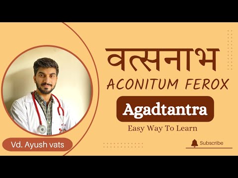 Vatsanabha - Aconitum ferox || Agadtantra || BAMS lectures - YouTube