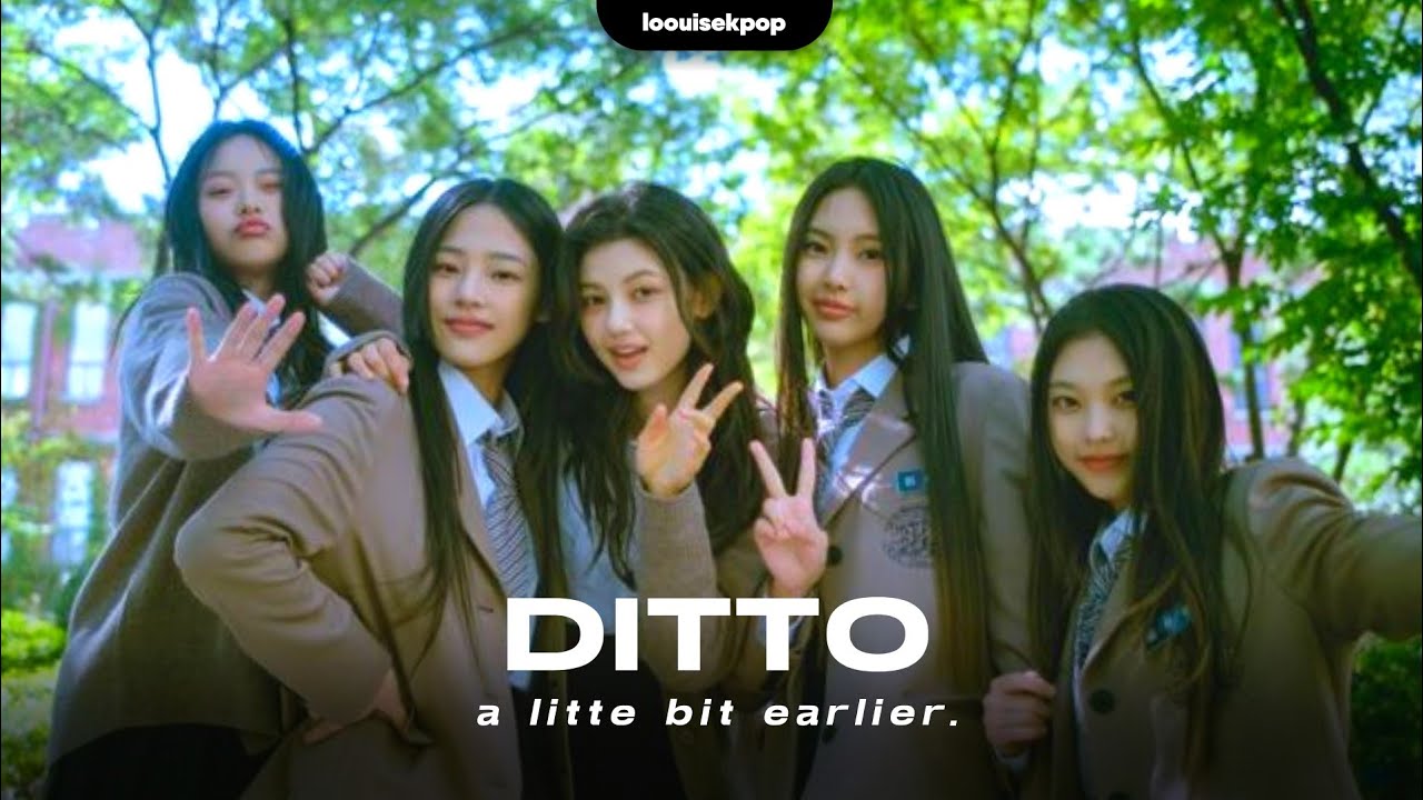 NEW JEANS "ditto" but they sing a little bit earlier - YouTube
