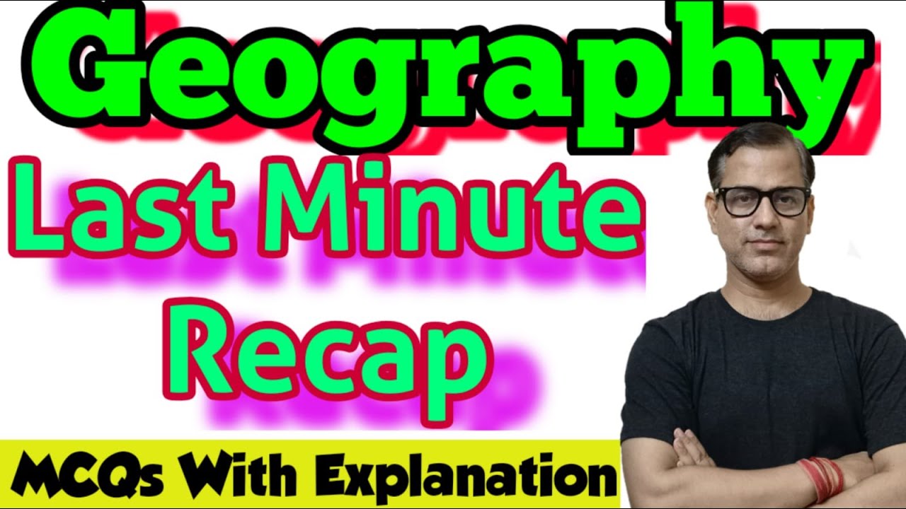 Geography MCQs | MCQs on Geography ICSE Class 10 | @Sir Tarun Rupani ...