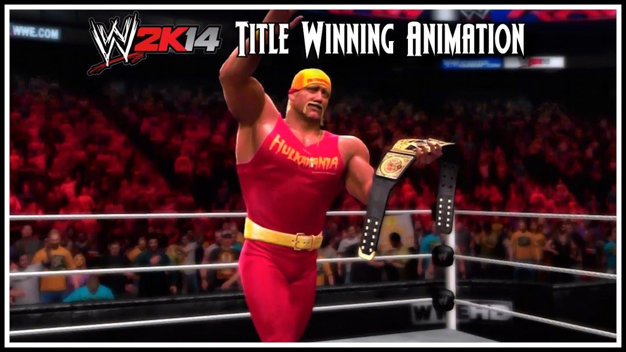 WWE 2K14 - Hulk Hogan Title Winning Animation! - YouTube