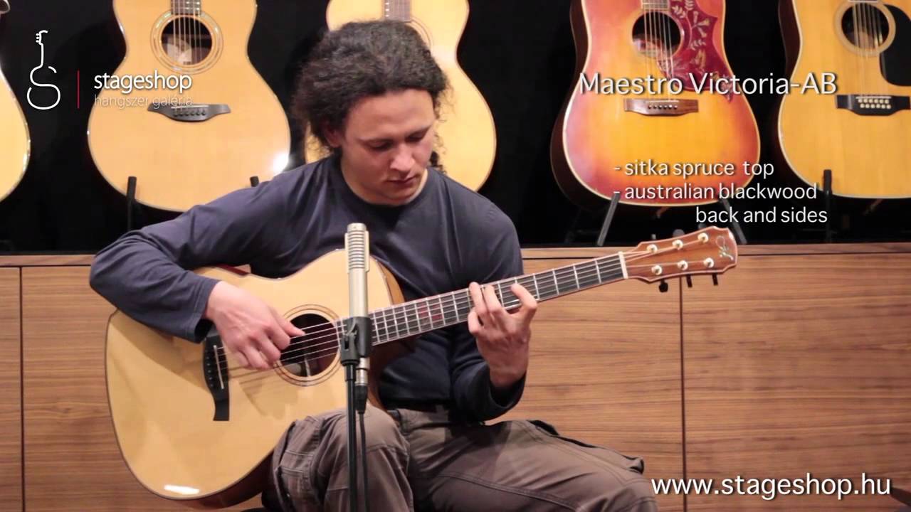 Maestro Victoria-AB guitar demo in Stageshop - YouTube