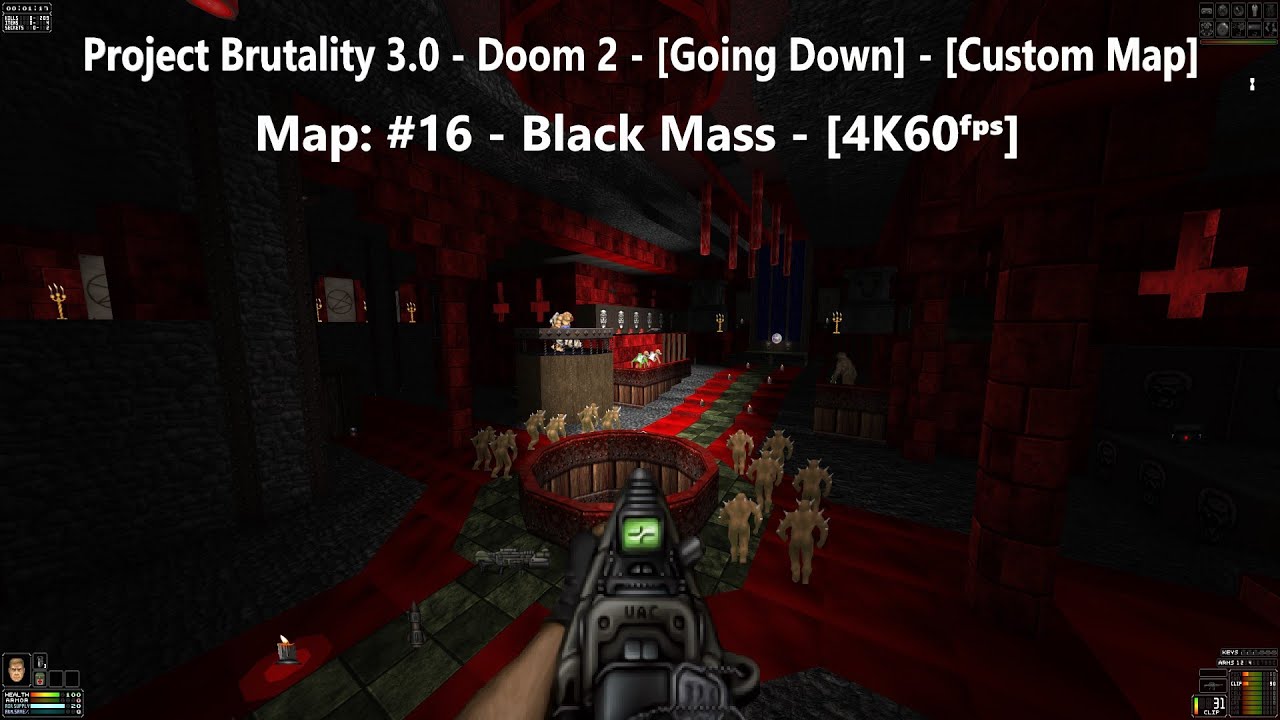 Project Brutality 3.0 - Doom 2 - [Going Down] - Map: #16 - Black Mass ...
