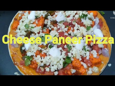 Cheese Panner Pizza / Paneer Pizza/How to make Pizza - YouTube