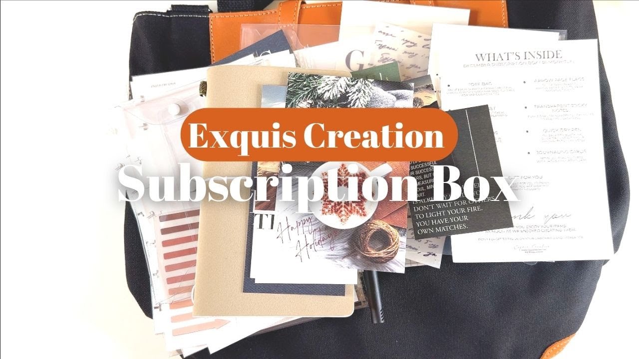 Exquis Creation | Bi-monthly Subscription Box - YouTube