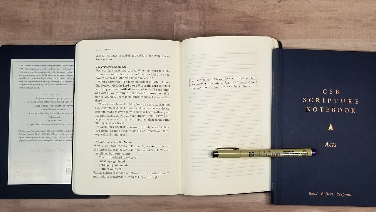 CSB Scripture Notebook Review - YouTube