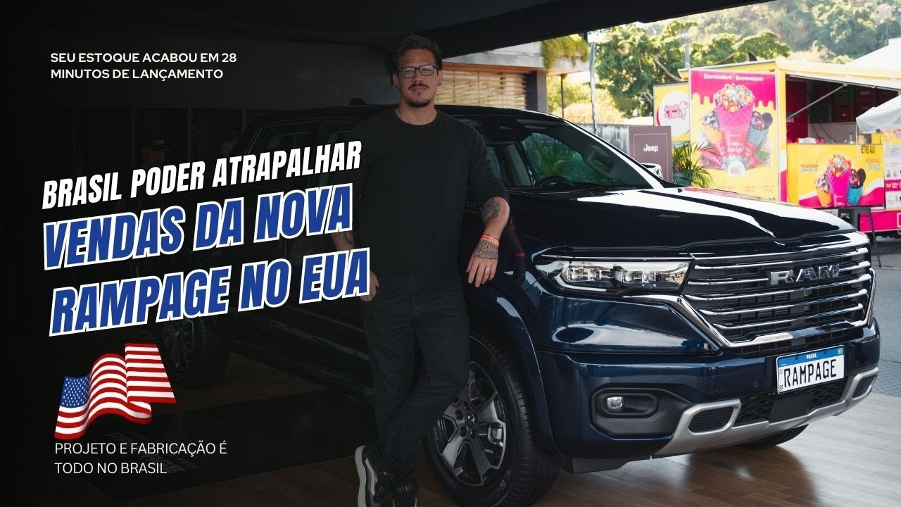 O BRASIL PODE ATRAPALHAR AS VENDAS DA NOVA RAM RAMPAGE NO EUA - YouTube