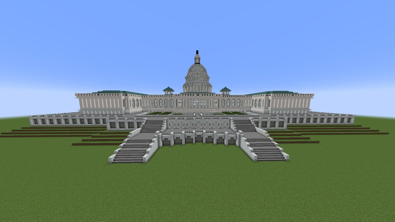Capitol Building in Minecraft Timelapse (Part 4/4) - YouTube