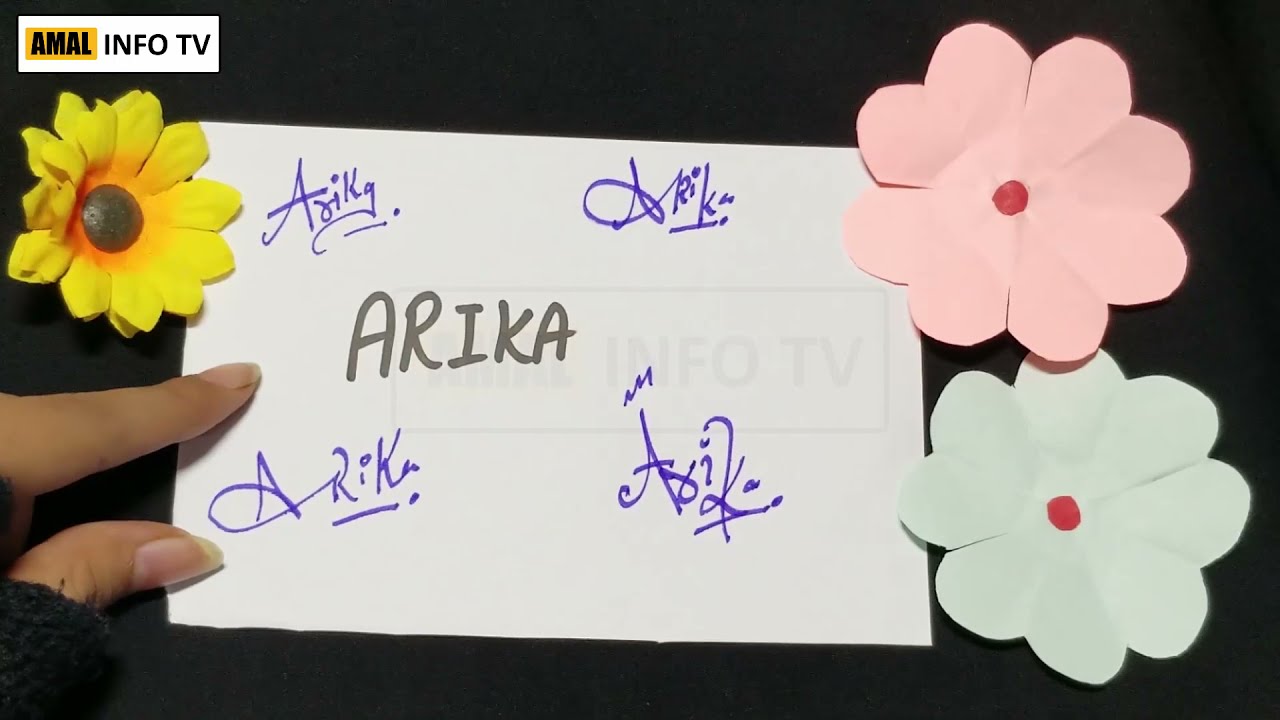 Arika Name Signature - Handwritten Signature Style for Arika Name ...