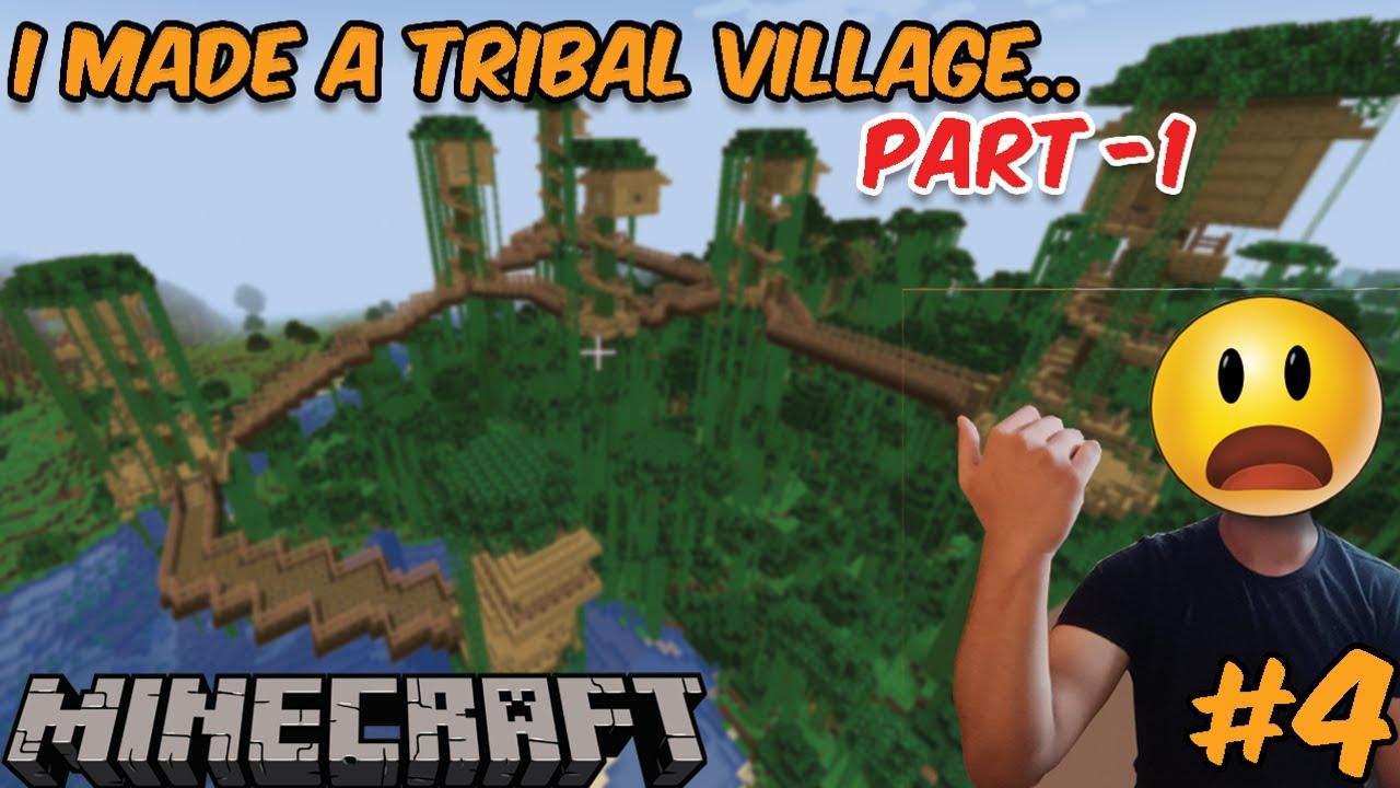 Here's How I MADE A HUGE TRIBAL VILLAGE IN MY WORLD OF MINECRAFT! - YouTube
