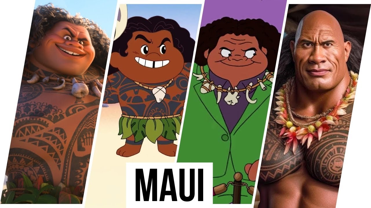 Maui Evolution in Movies & TV Shows (2016-2024) | Moana 2 - YouTube