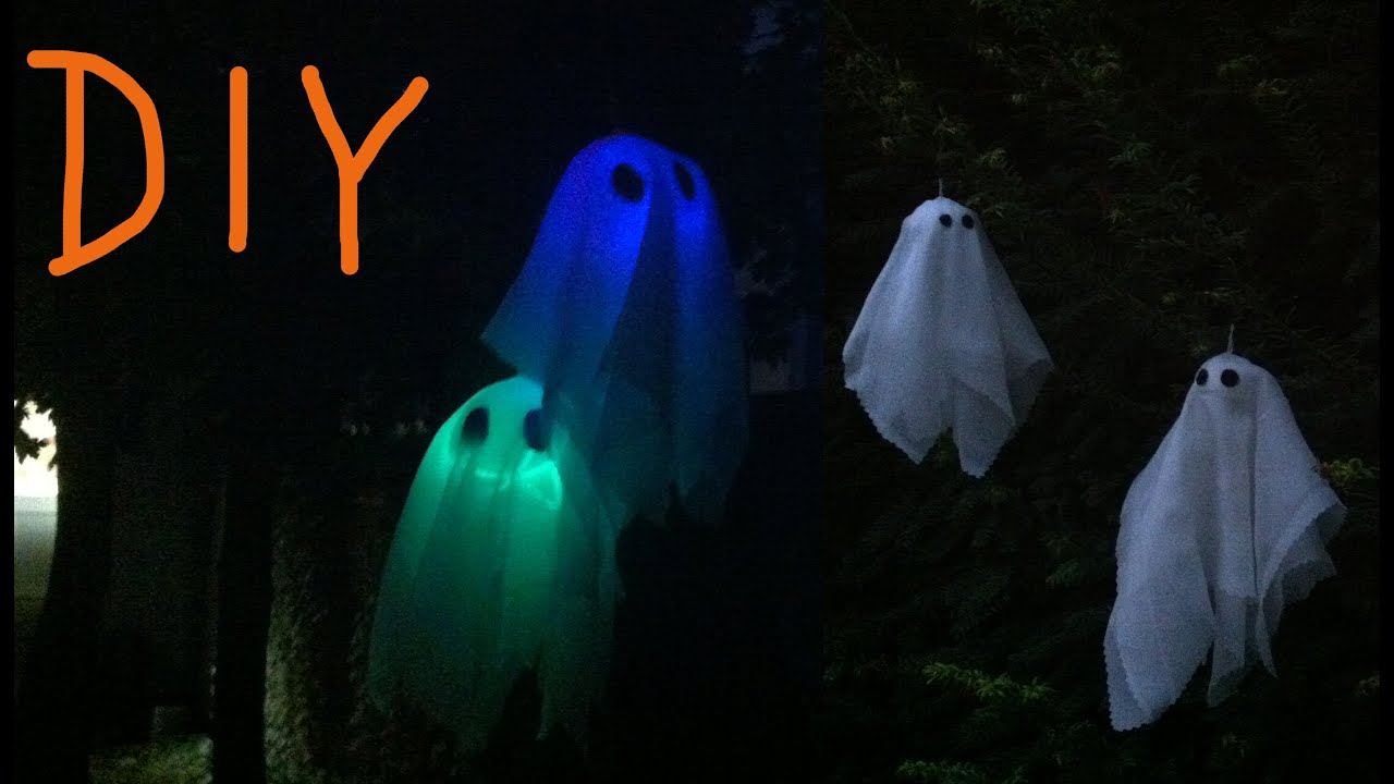 DIY Ghosts - Glow in The Dark And a Simple Variation - Halloween 2015 ...
