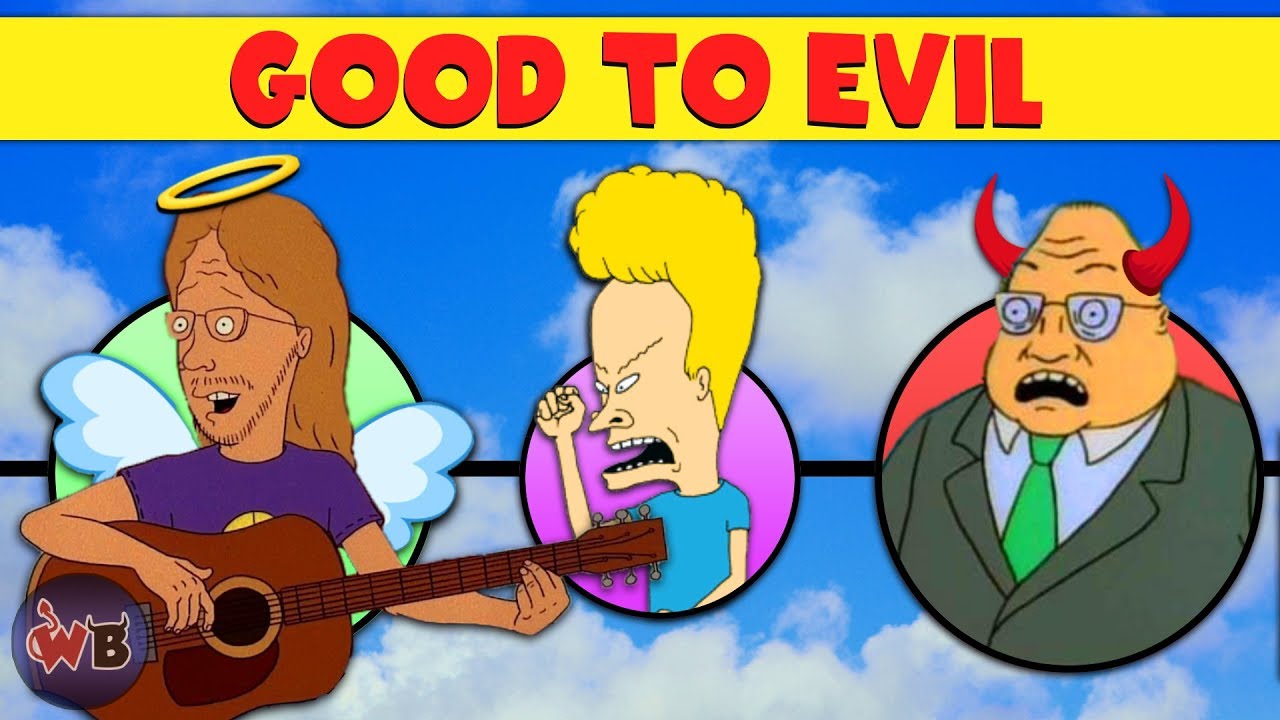 Beavis and Butthead Characters: Good to Evil - YouTube