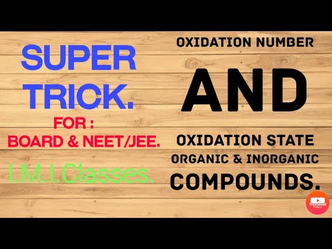 Oxidation Number & Oxidation State.(CLASS : 11). - YouTube