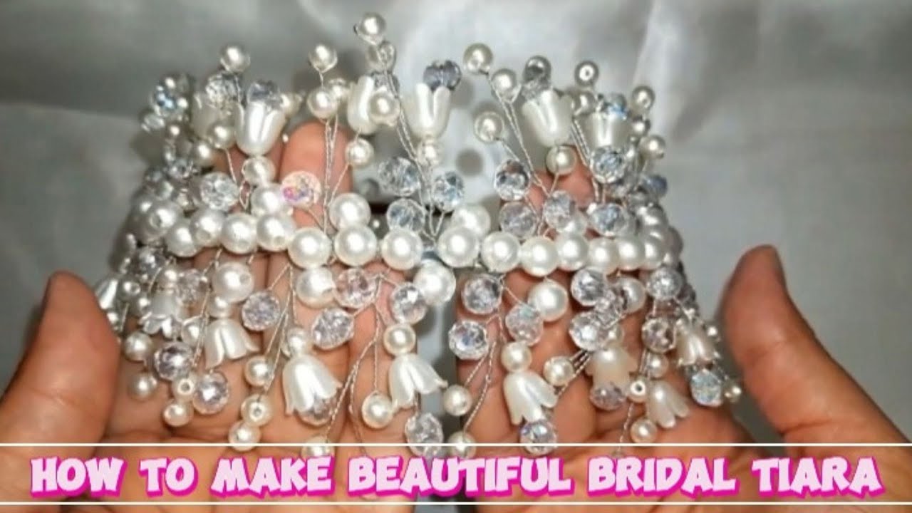 How to make a beautiful bridal tiara/ DIY - YouTube