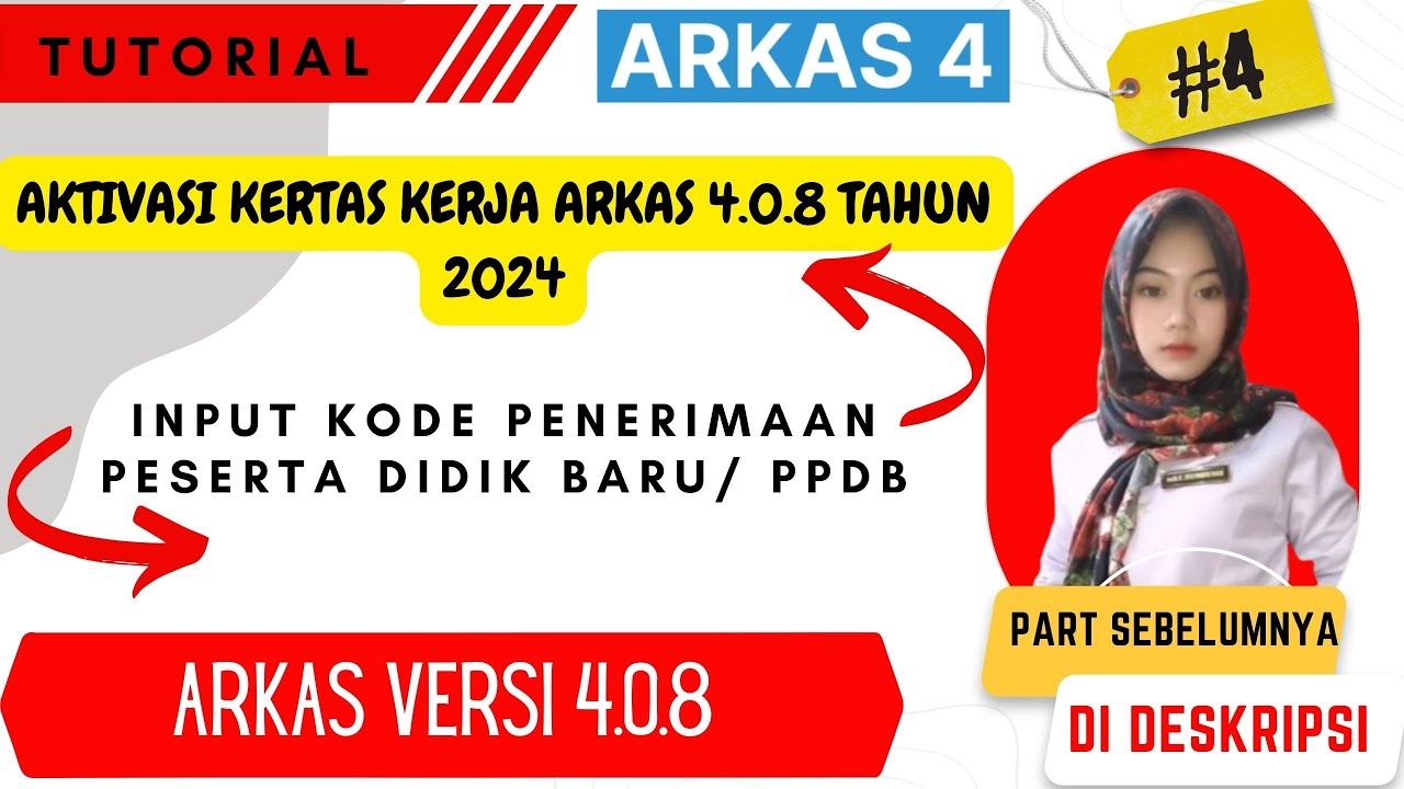 🔴Tutorial Cara Mengisi Kertas Kerja ARKAS 4 tahun 2024 kode Rekening PPDB - YouTube