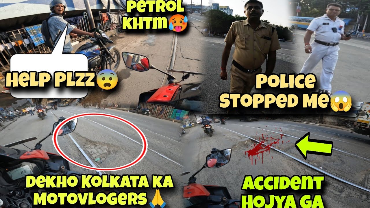 Police Agya🥵 | Uncal ka Petrol khtm help😨 | Kolkata Roads🤬 - YouTube