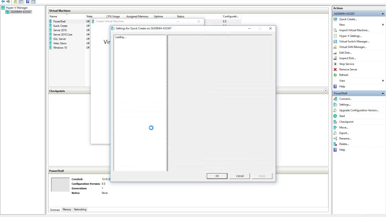 Hyper V Quick Create - YouTube