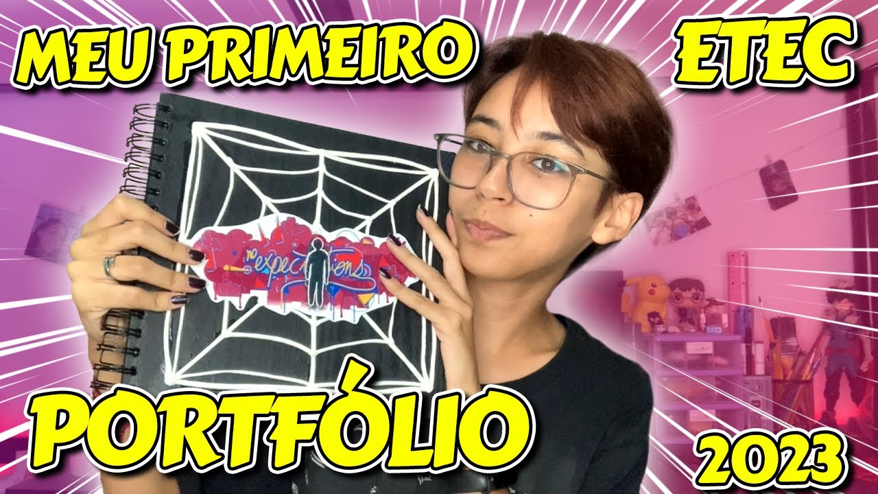 MEU PRIMEIRO PORTFÓLIO NA ETEC 2023 | COISAS DA LUNA - YouTube