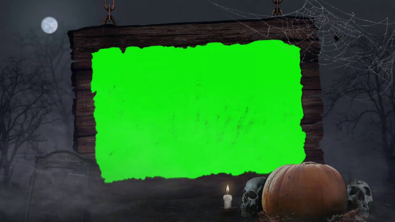 Hallowen and Old Picture Green Screen Frame Full [HD] Video - YouTube