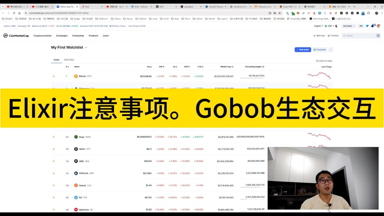 Elixir注意事项，必须要关注推特，加入discord才会给宝箱。Gobob生态交互，每个月交互几次，应该会有一些空投权重的。 - YouTube