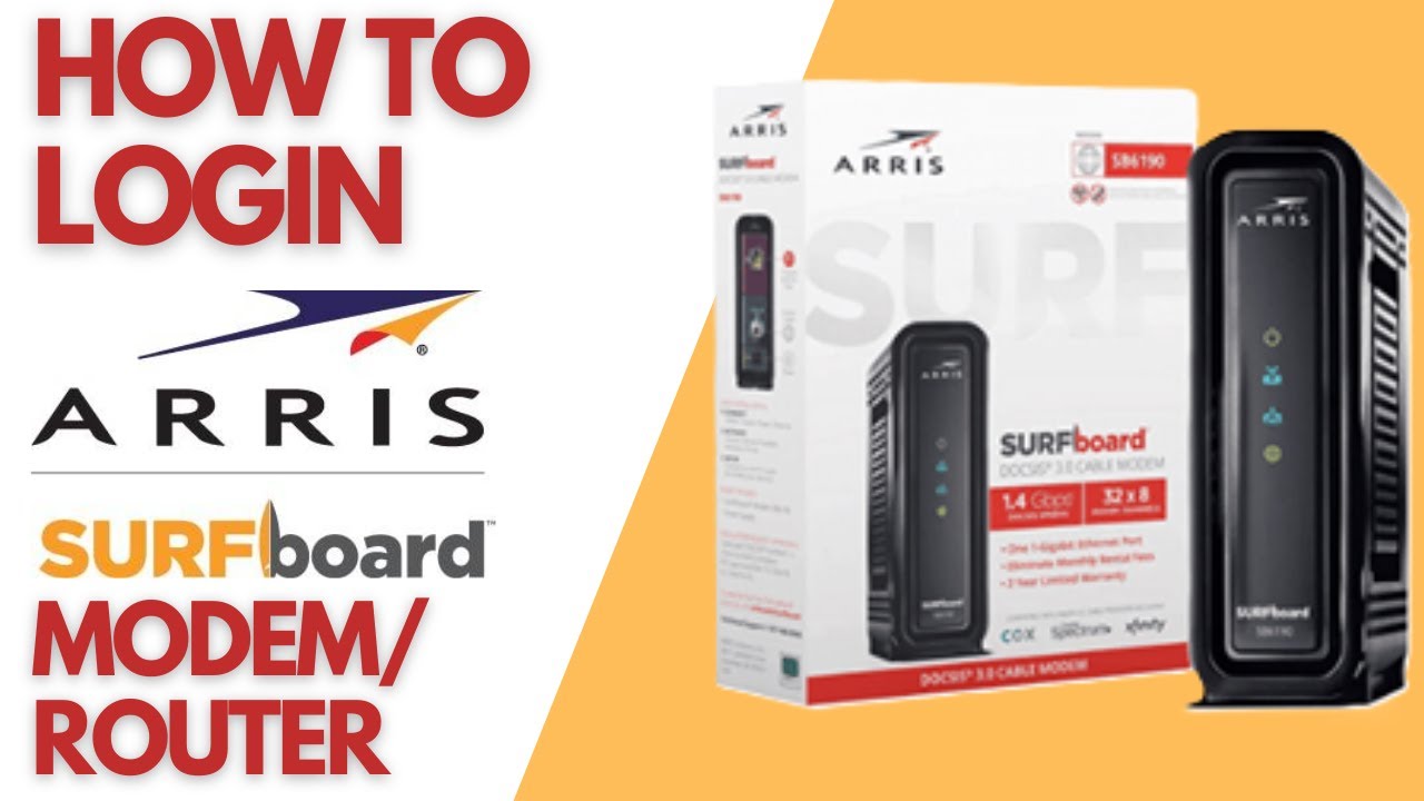 Arris Router Login Default Username & Password | Arris Modem Login ...