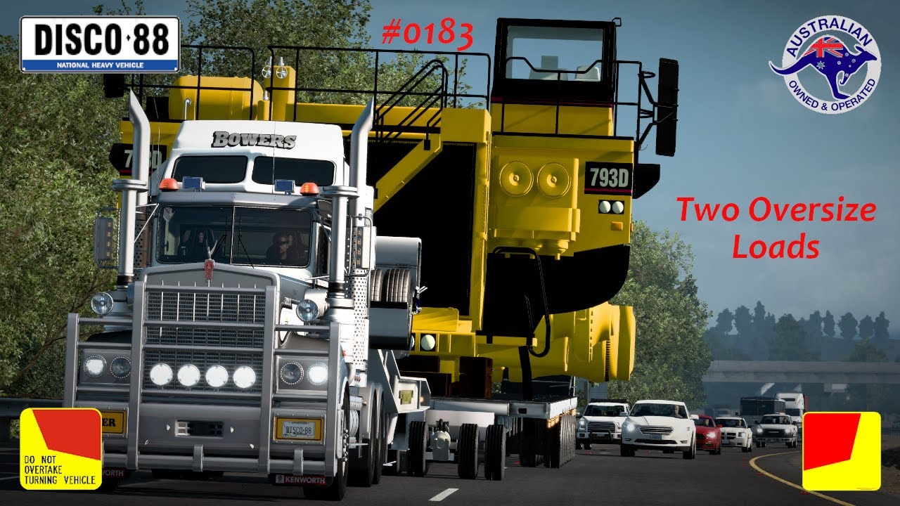 American Truck Simulator - 0183 Two Oversize Loads - YouTube