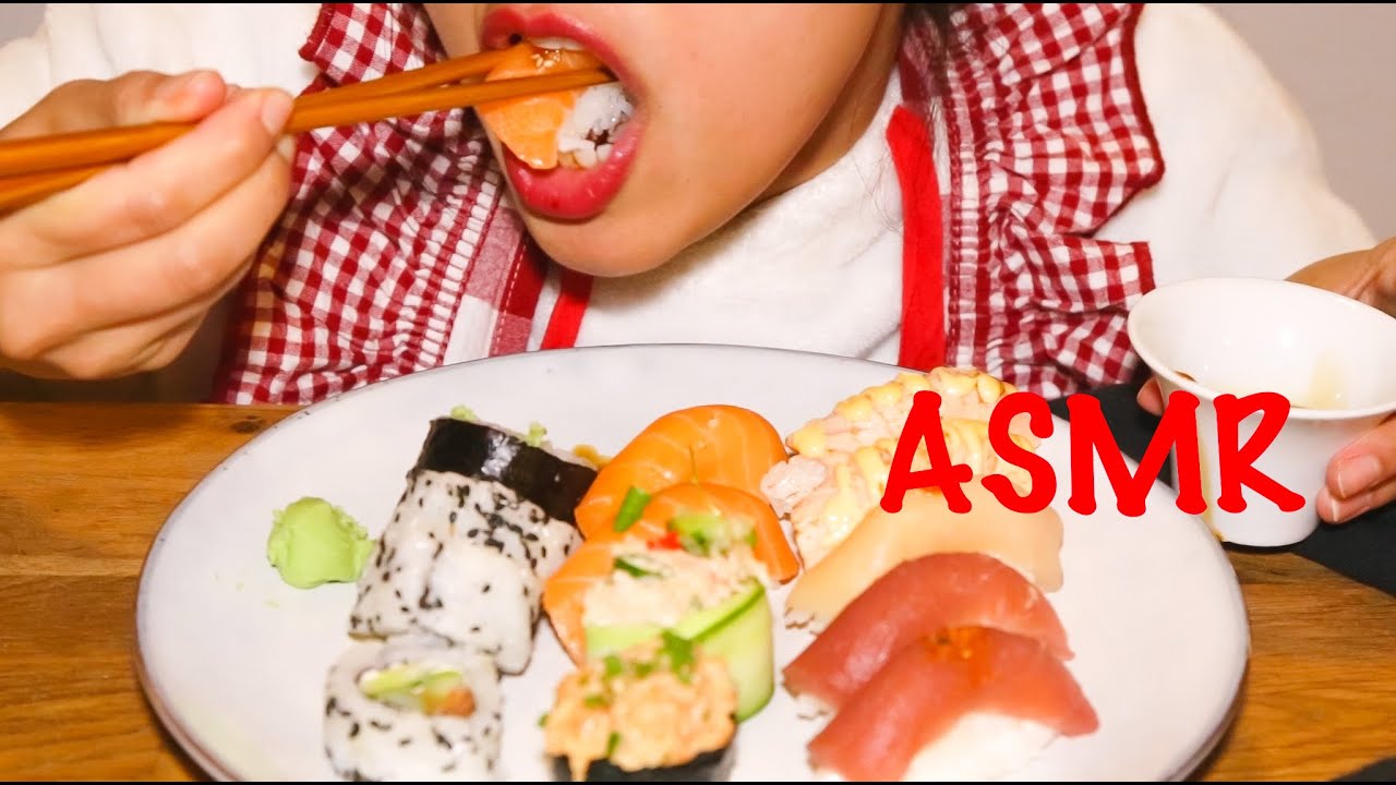 ASMR SUSHI - APRON GIRL ASMR - YouTube