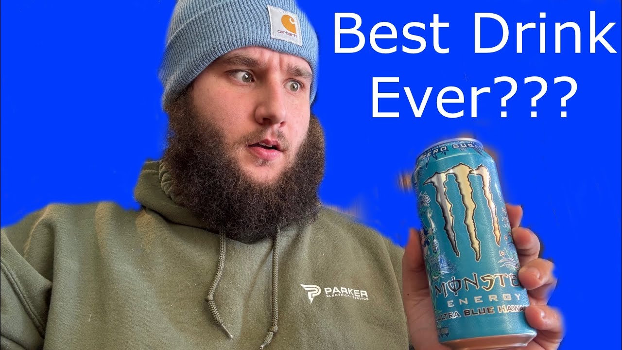 New Favorite Energy Drink?!?!?! (Monster Ultra Blue Hawaiian Review ...