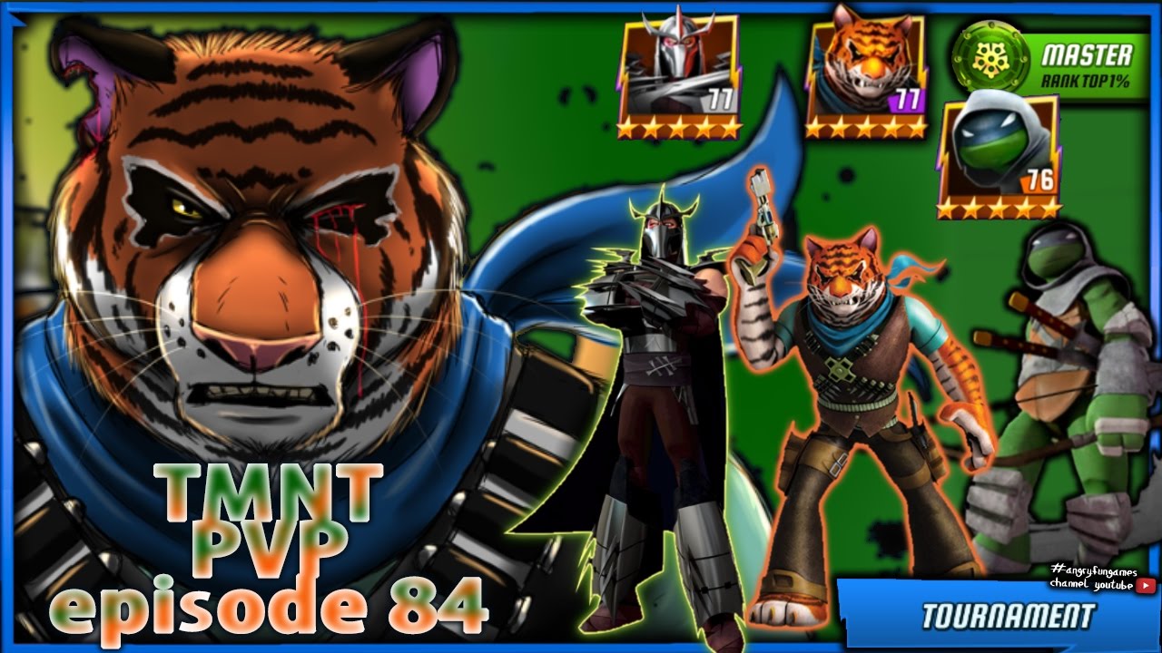 TMNT Legends PVP gameplay: Shredder, Tiger Claw, Leonardo (Vision Quest ...