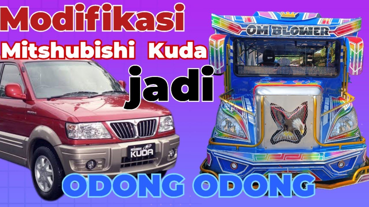 Kereta Mini Wisata Hasil Modifikasi Dari Mobil Mitshubishi Kuda - YouTube