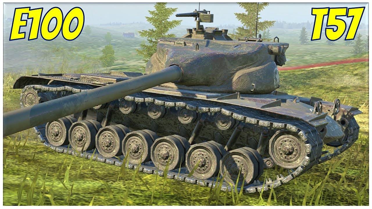 T57 Heavy Tank & E 100 WoT Blitz - YouTube