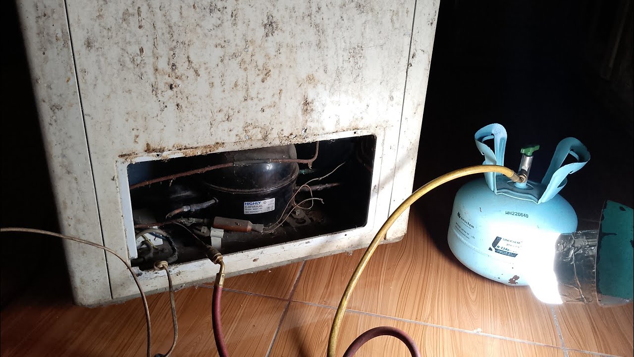 ISI GAS FREON FREEZER BOX SHARP # SUBSCRIBE # LIKE . - YouTube