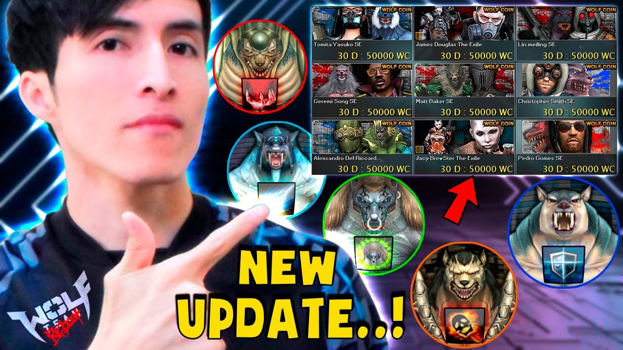 NUEVA ACTUALIZACION EN WOLFTEAM 2023 *WOLF SKILL UP* PERSONAJES CON 90% ...