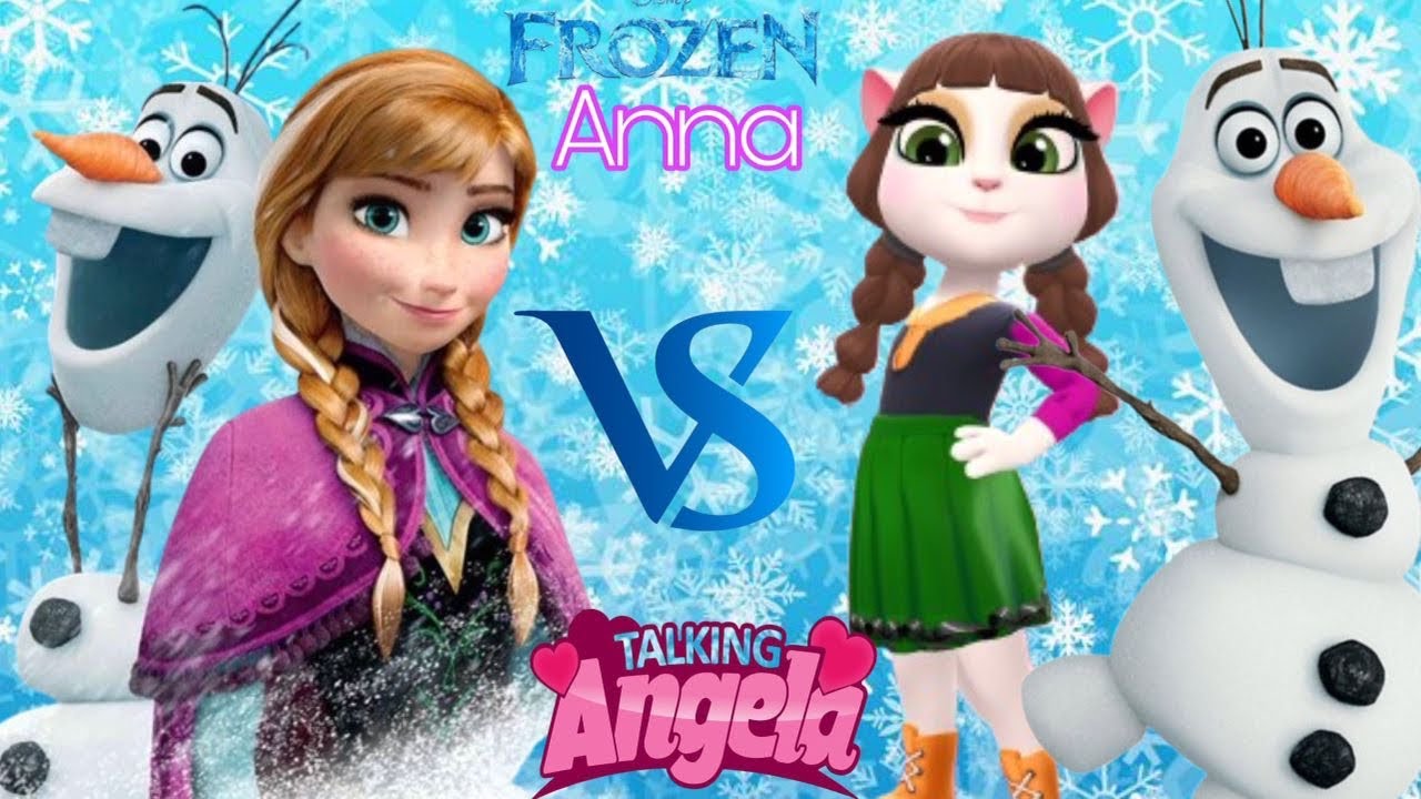 My Talking Angela 2 vs Frozen Anna - YouTube
