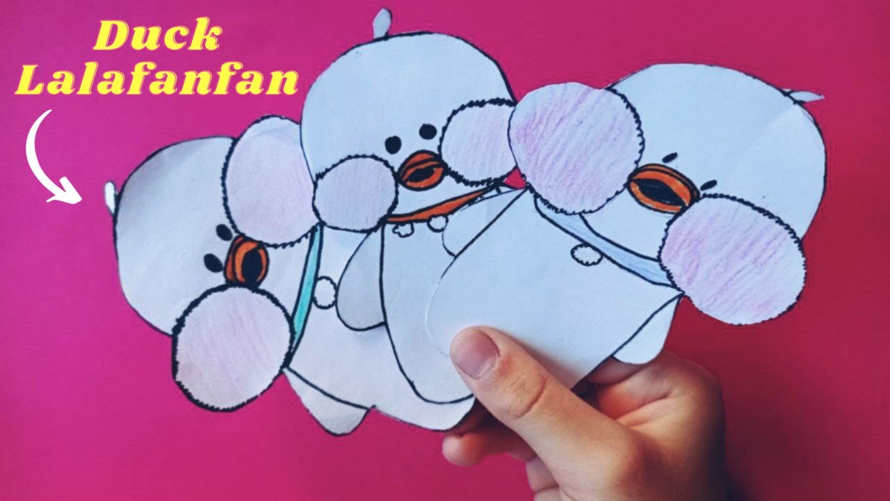 How to make paper Lalafanfan duck - YouTube