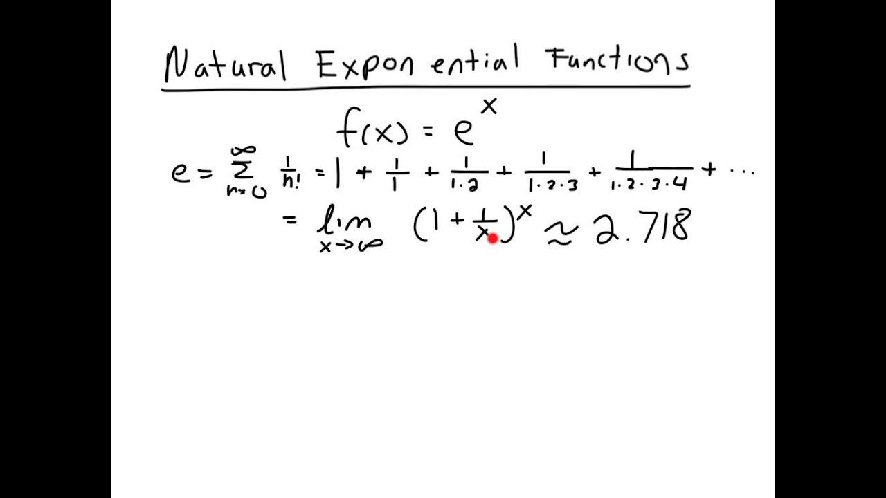 85 - An introduction to natural exponential functions - YouTube