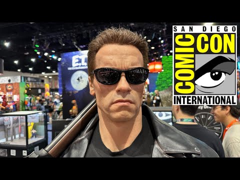 Queen Studios Life-Size Terminator 2 Bust at SDCC 2024 Arnold Schwarzenegger