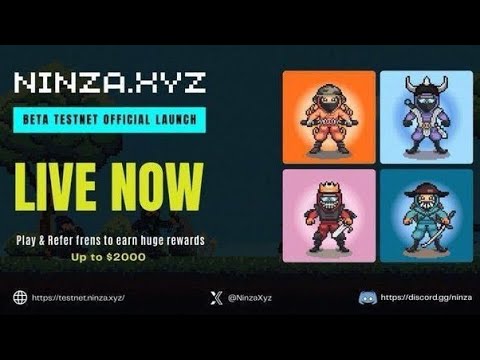 Ninza Xyz Beta Tester Testnet|| Injective INJ Network|| Play And ...
