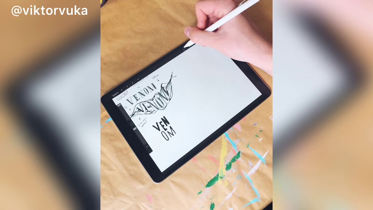 Venom : Lettering Process - YouTube