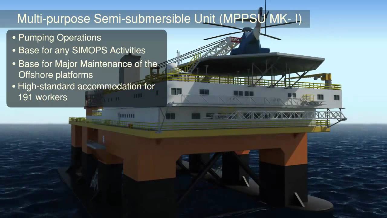 MPSSU- Multi Purpose Semi-submersible unit - YouTube