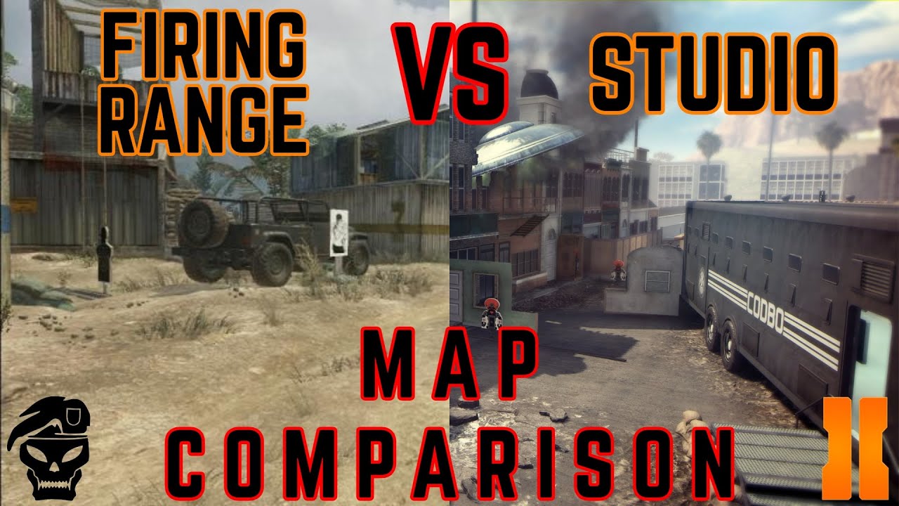 Firing Range & Studio map comparison // BO1 & BO2 - YouTube
