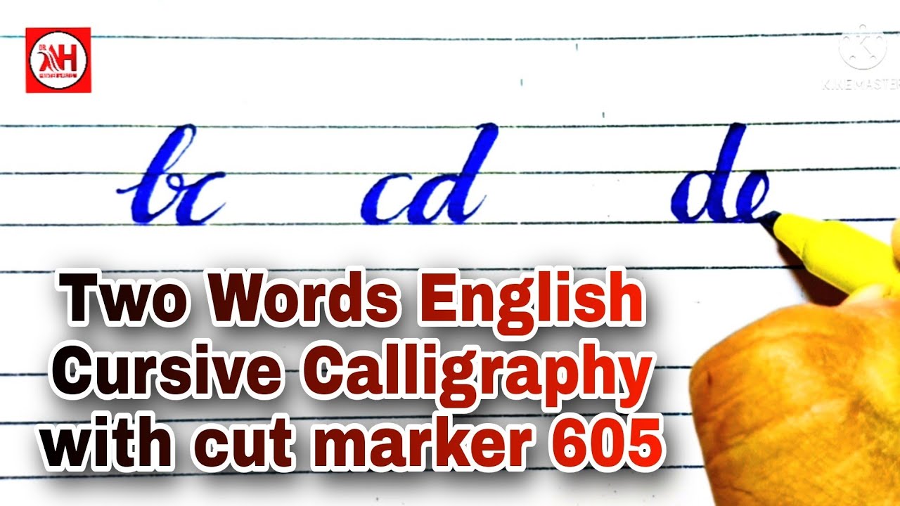 How to join two words English Calligraphy | Copperplate or Round Hand ...