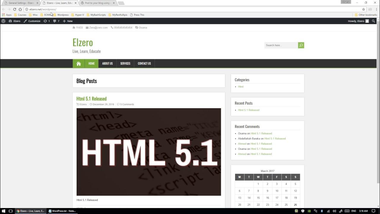 Mastering WordPress in Arabic #32 - WordPress Settings Part 1 - YouTube